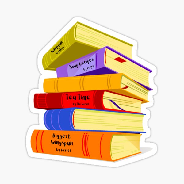 "ACOTAR BOOK STACK" Sticker for Sale by elinaaisabel | Redbubble