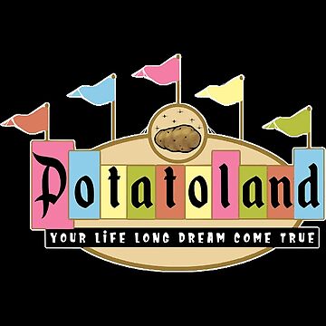 "Potatoland Retro Sign " Sticker for Sale by BrowningDm | Redbubble