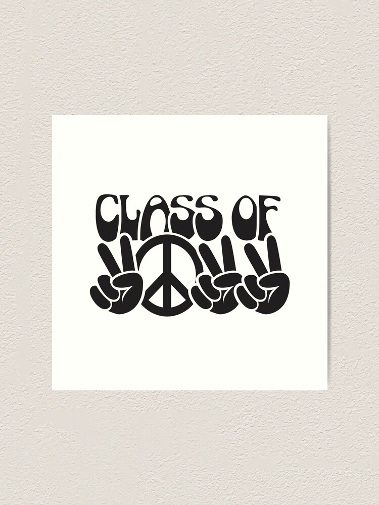 "Class of 2022 Peace Sign" Art Print for Sale by prettyletters | Redbubble