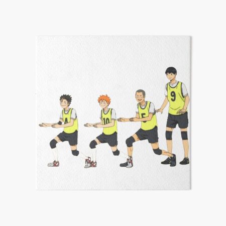 "Meaty Meat Haikyuu Iconic Dance | Haikyuu" Art Board Print for Sale by ...