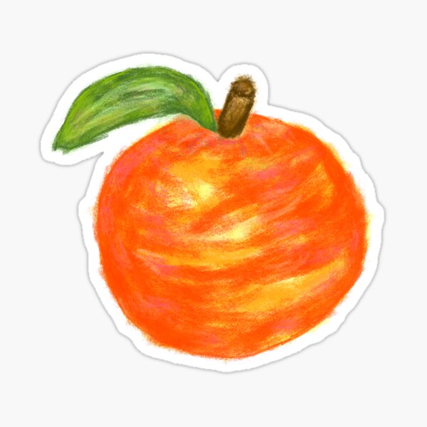 "Tangerine Crayon" Sticker for Sale by weloved | Redbubble