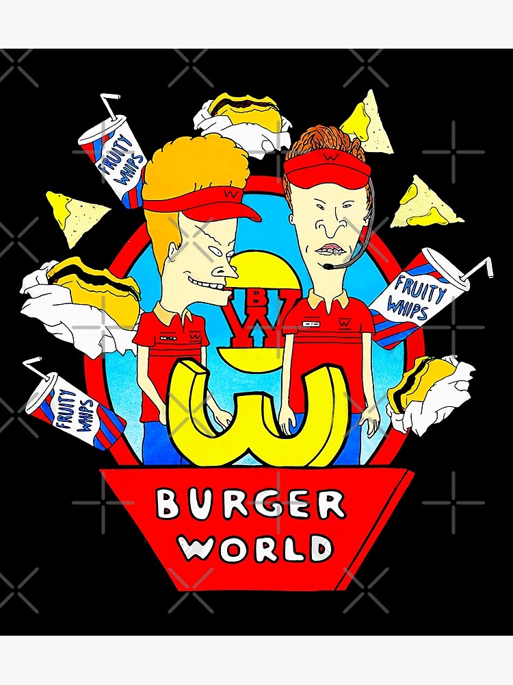 Lámina fotográfica «Beavis And Butthead Burger World Fastfood, película ...