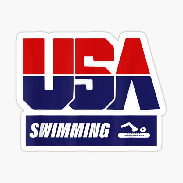 "Swimming 2021 USA" Sticker for Sale by sikkilapa | Redbubble