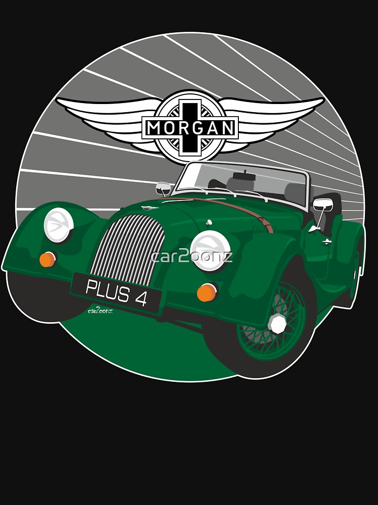 T-shirt « Morgan Plus 4 British Racing Green », par car2oonz | Redbubble