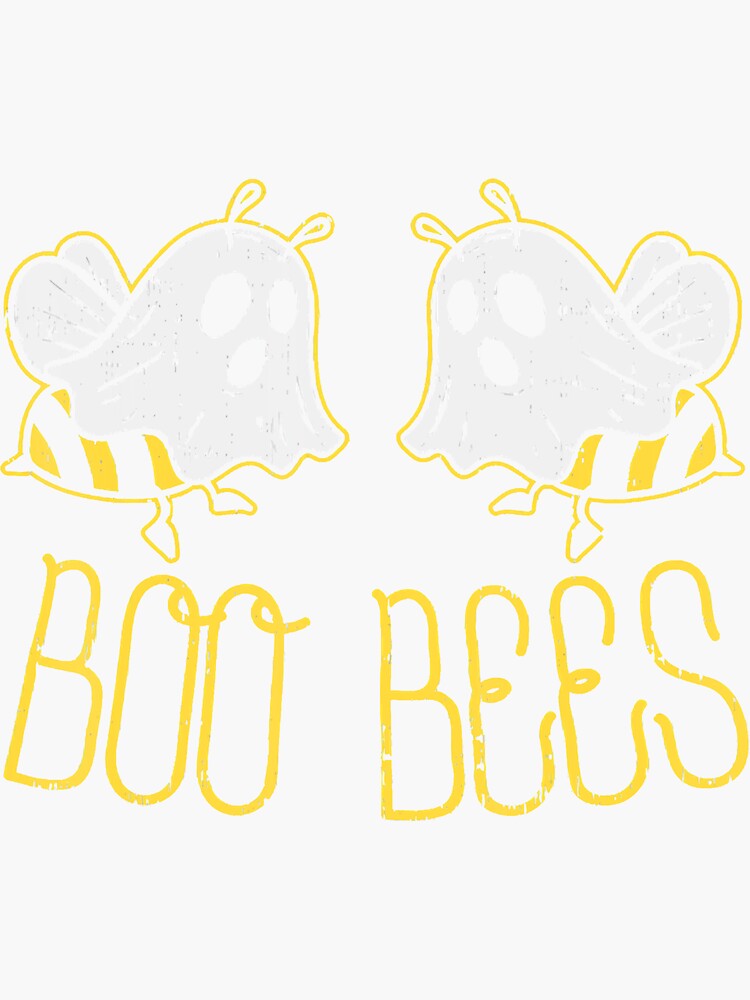 "Boo Bees Funny Bees Ghost Happy Halloween Funny Christmas" Sticker for ...