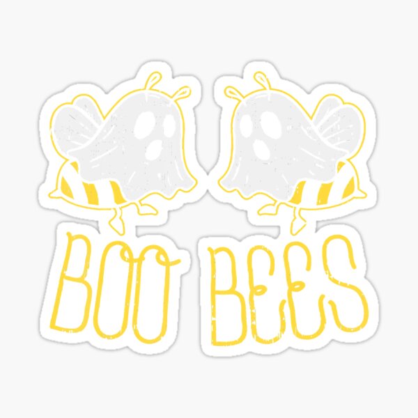 "Boo Bees Funny Bees Ghost Happy Halloween Funny Christmas" Sticker for ...