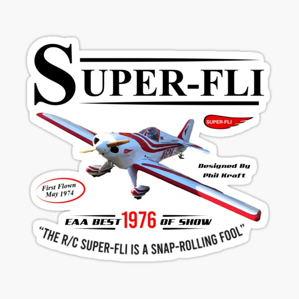 "SUPER-FLI--Aerobatic Aircraft" Sticker for Sale by tshdesigns | Redbubble
