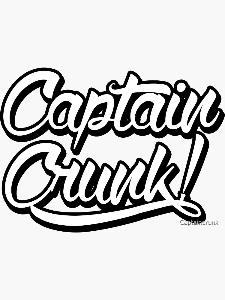 "Captain Crunk! Logo" Sticker for Sale by Captaincrunk | Redbubble