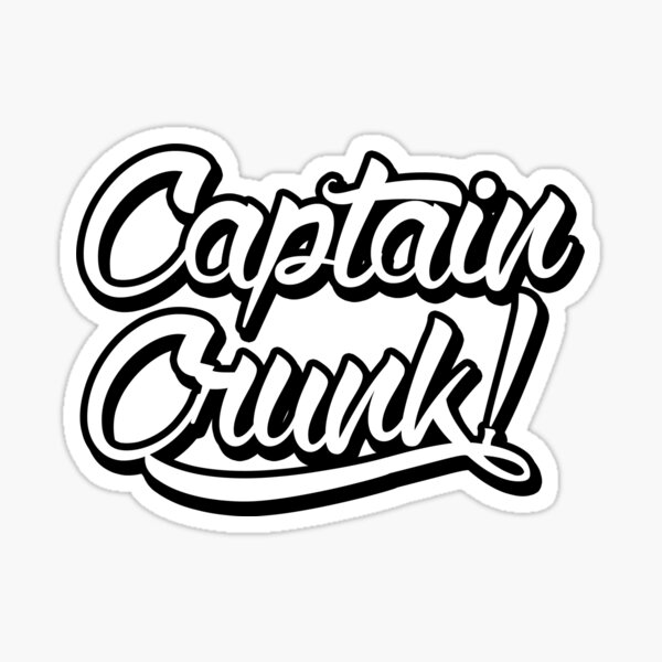 "Captain Crunk! Logo" Sticker for Sale by Captaincrunk | Redbubble