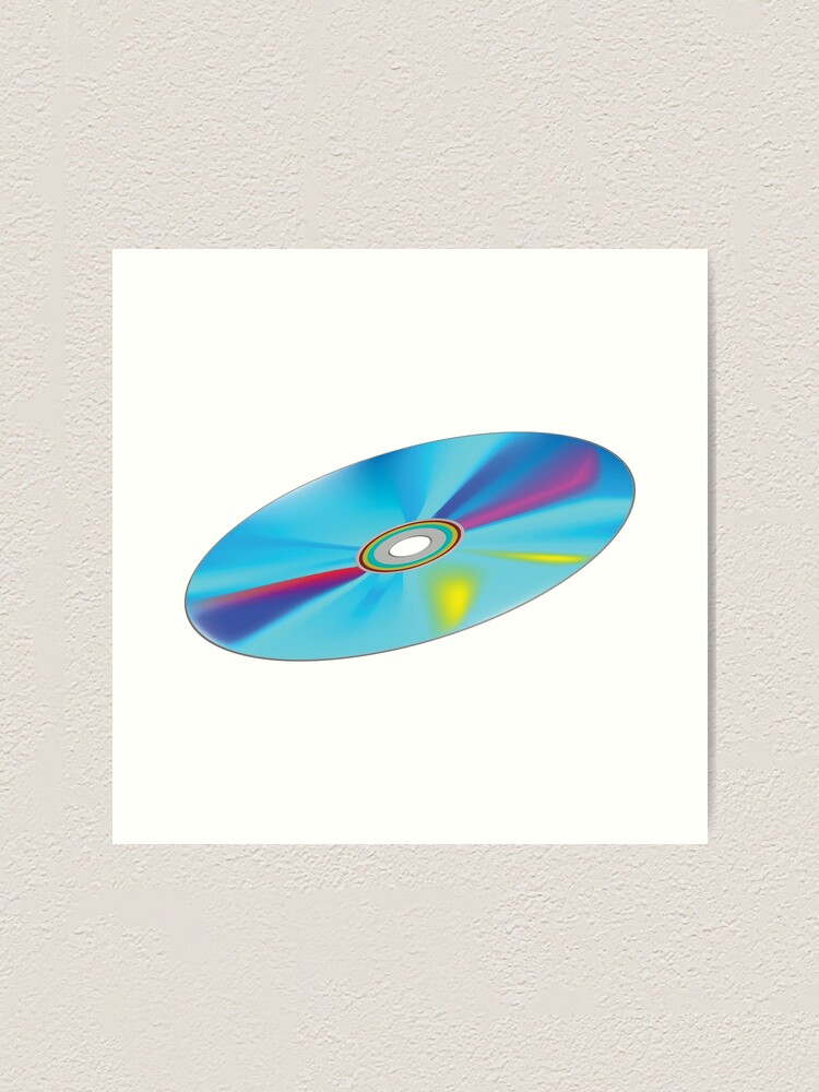 "blue tilted cd aesthetic" Art Print by cOborski | Redbubble