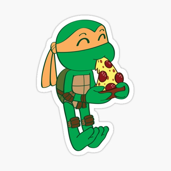 "Precious Turtles - Michelangelo" Sticker for Sale by wacheypena ...
