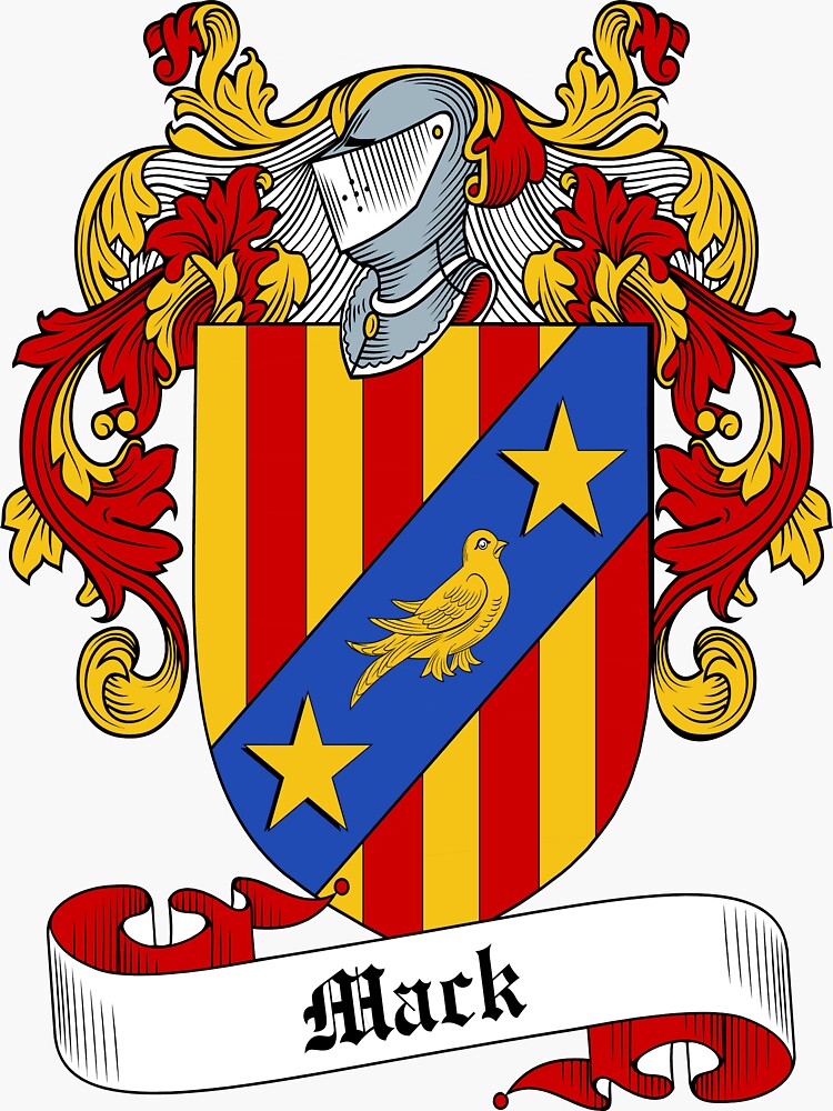 "Mack " Sticker for Sale by HaroldHeraldry | Redbubble