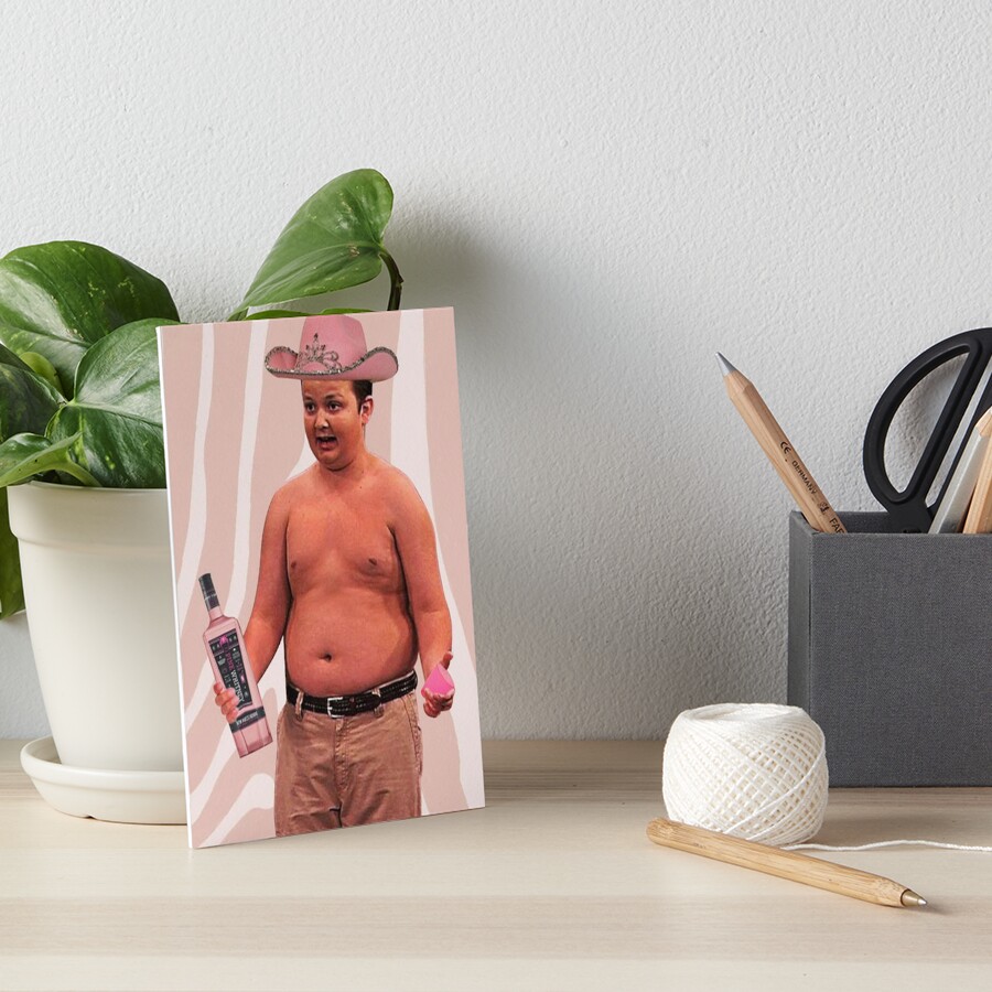 "gibby pink whitney" Art Board Print for Sale by cookingmicha | Redbubble