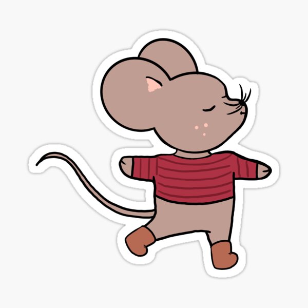 "Mouse, mouse, cute mouse" Sticker for Sale by carries-anatomy | Redbubble