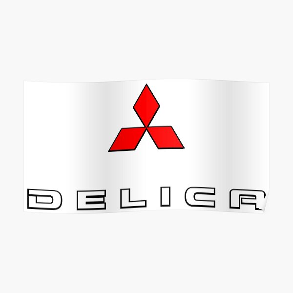 "Mitsubishi Delica Logo" Poster for Sale by onelegiondesign | Redbubble