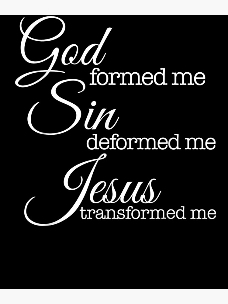 Lámina fotográfica «Obsequio cristiano Dios me formó El pecado deformó ...