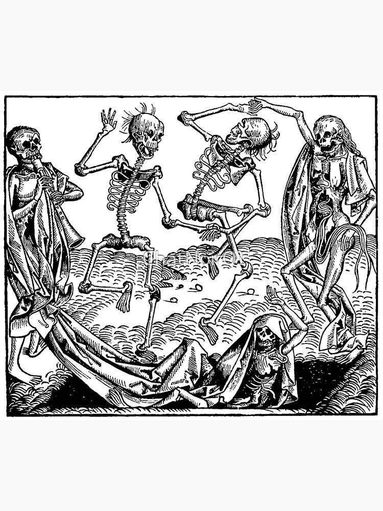 "Dance of Death Memento Mori" Poster for Sale by ChatNoir01 | Redbubble