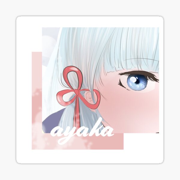 "[GENSHIN IMPACT - AYAKA] " Sticker for Sale by lilalshams | Redbubble