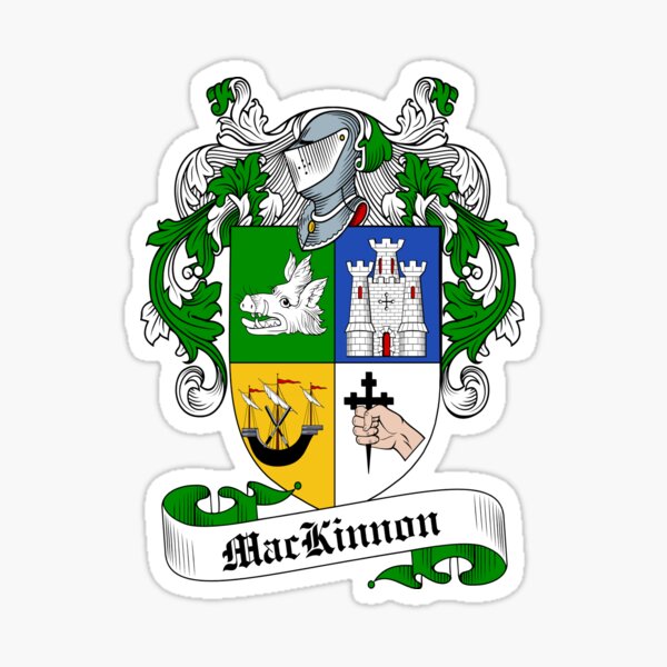 "MacKinnon " Sticker for Sale by HaroldHeraldry | Redbubble