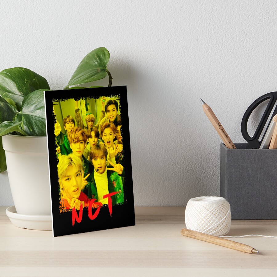 "NCT Kpop Group Members Yellow Korean Kpop RGB Color Design" Art Board ...