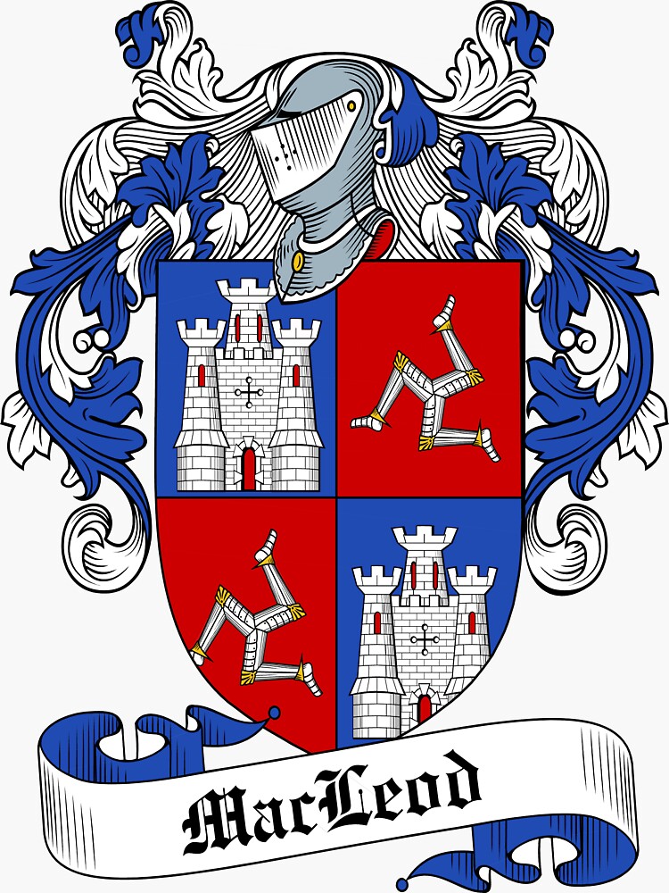 "MacLeod" Sticker for Sale by HaroldHeraldry | Redbubble