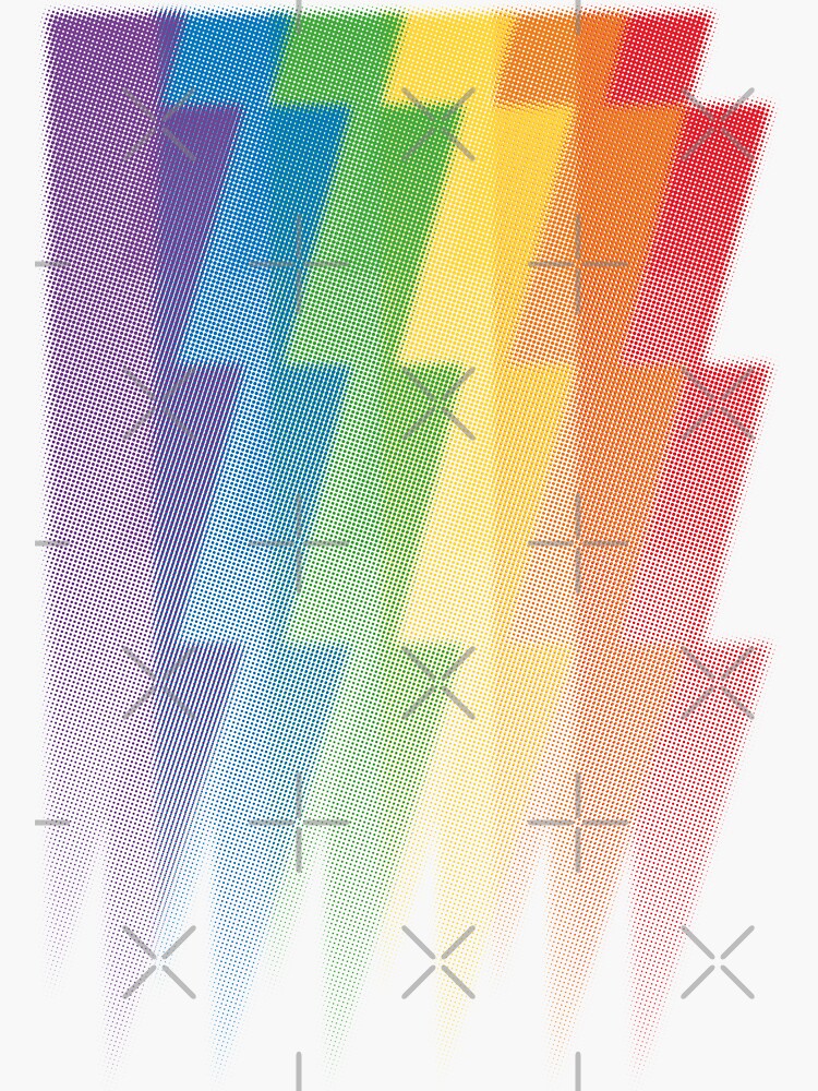 "rainbow flash" Sticker for Sale by ladstudio | Redbubble