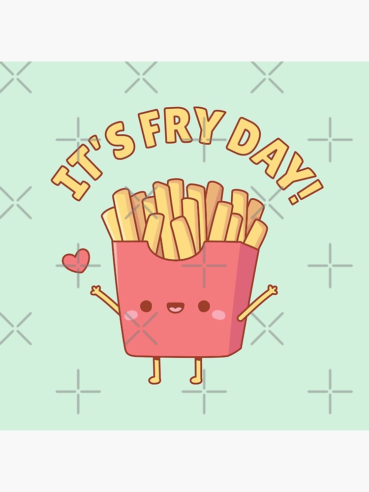 Cute French Fry Drawings Cute French Fries Its Fry Day Pun Funny