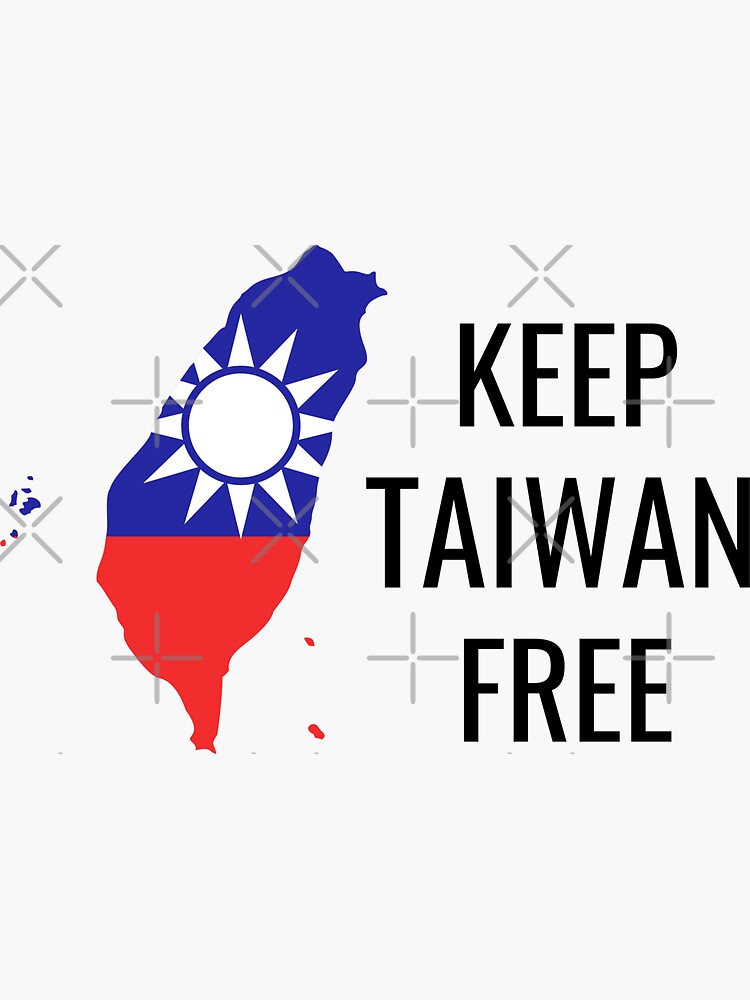"Keep Taiwan Free" Sticker for Sale by artistotleS | Redbubble