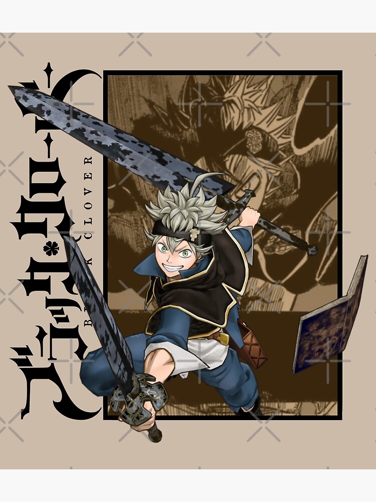 "Asta Black Clover Japanese Logo" Art Print by shiriru | Redbubble