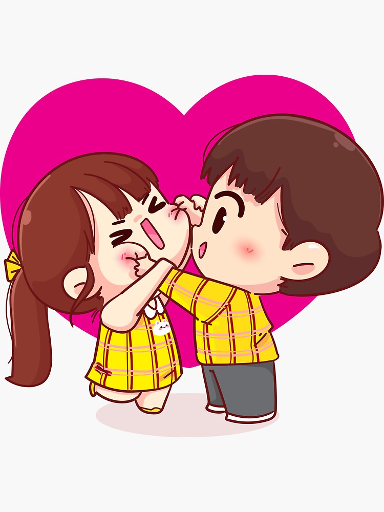 Cute couple stickers store