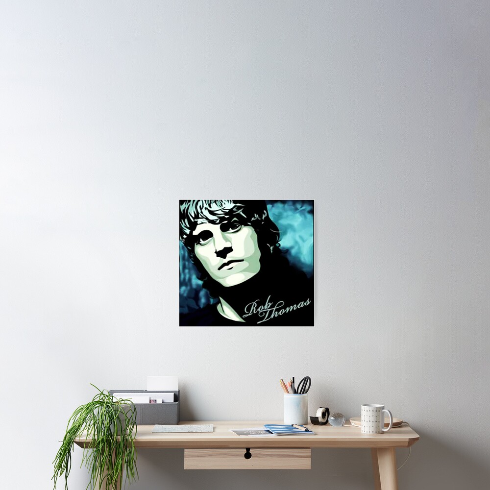 Póster «El increíble álbum de portada del cantante de logos Rob thomas ...