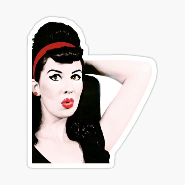 "Pinup Pout" Sticker by shhevaun | Redbubble