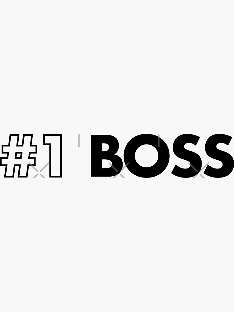 "#1 Boss" Sticker for Sale by CricketDoodles | Redbubble