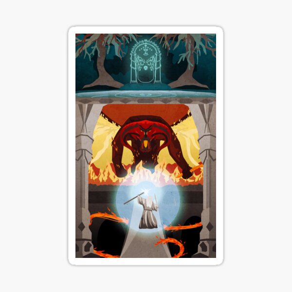 "The Balrogs of Morgoth" Sticker for Sale by enchantedrealm | Redbubble
