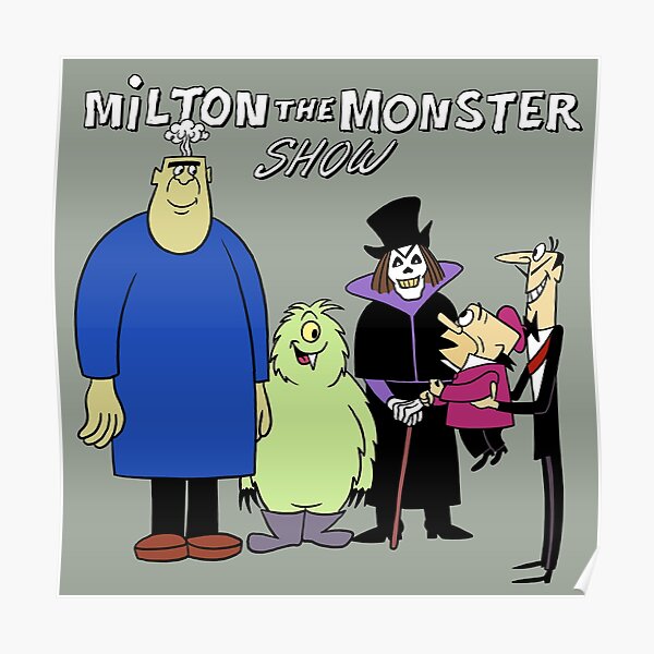 Póster «Personajes y logotipo de Milton the Monster Show de los 60» de ...
