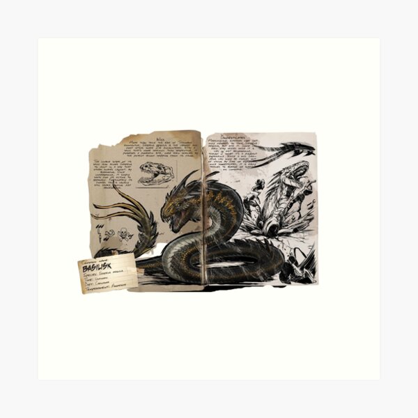 "Ark: Survival Evolved Basilisk dossier" Art Print for Sale by Takushi4 ...