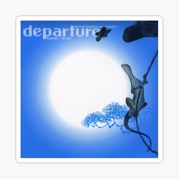 "Departure Album" Sticker for Sale by walljeckson | Redbubble