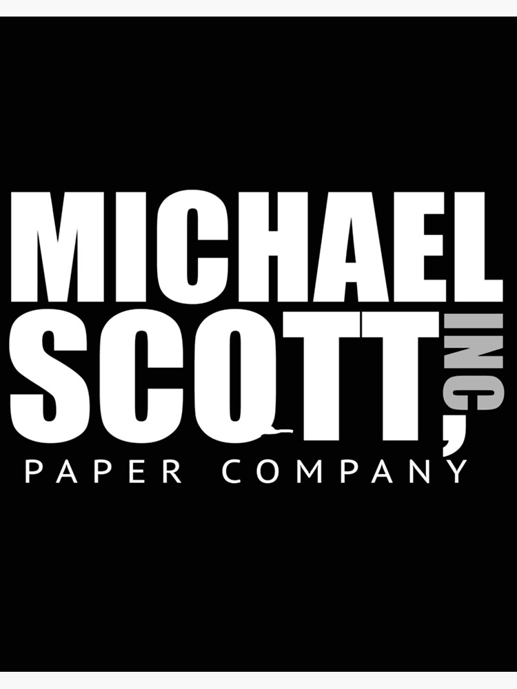 "Michael Scott Paper Company" Poster by EdwardGonzales1 | Redbubble
