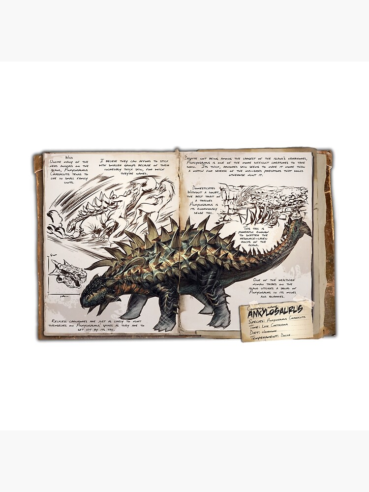 "Ark: Survival Evolved Ankylo dossier" Poster for Sale by Takushi4 ...