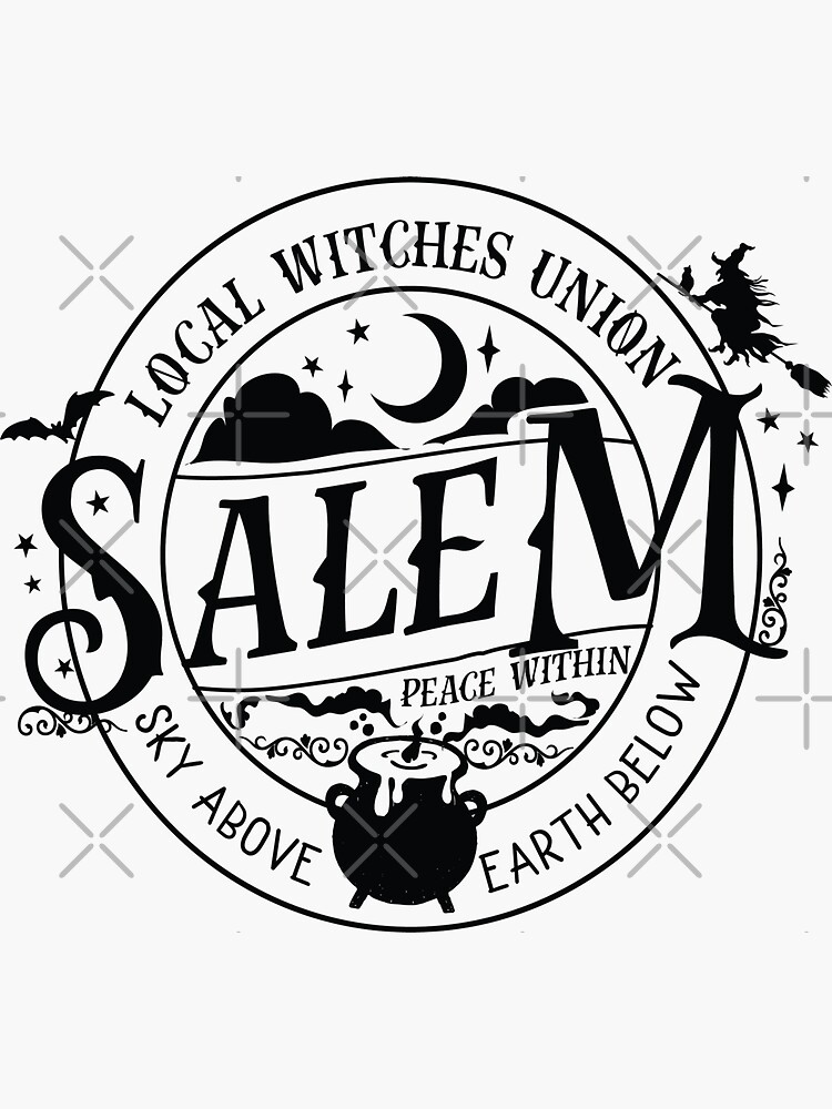 "Salem Local Witches Union" Sticker for Sale by Jandsgraphics | Redbubble