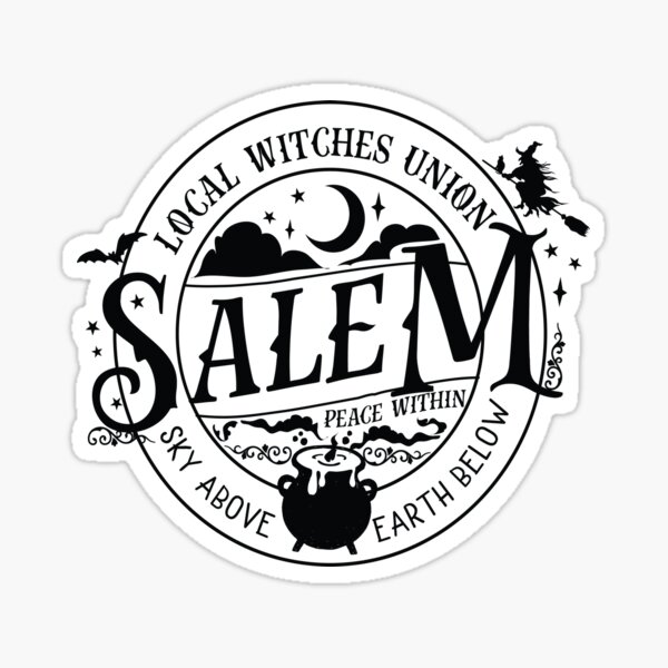 "Salem Local Witches Union" Sticker for Sale by Jandsgraphics | Redbubble