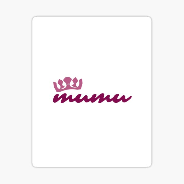 "mumu" Sticker for Sale by mumumarket | Redbubble