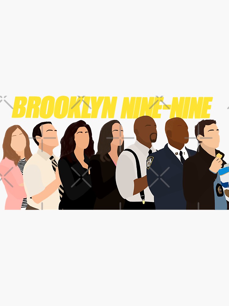 "Characters B99 no face" Sticker for Sale by NealMorganDean | Redbubble