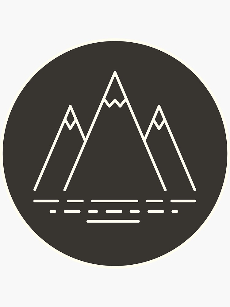 "Three Peaks" Sticker for Sale by jonoparks | Redbubble