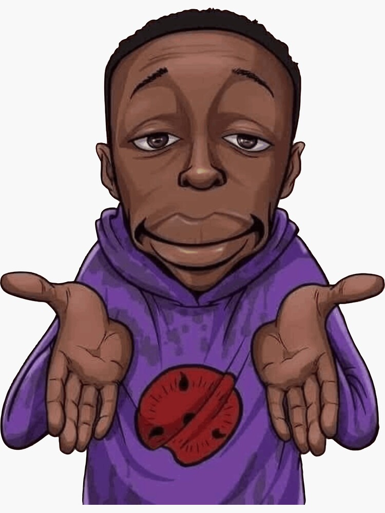 "Khaby Lame meme " Sticker for Sale by swatiCreati0n | Redbubble