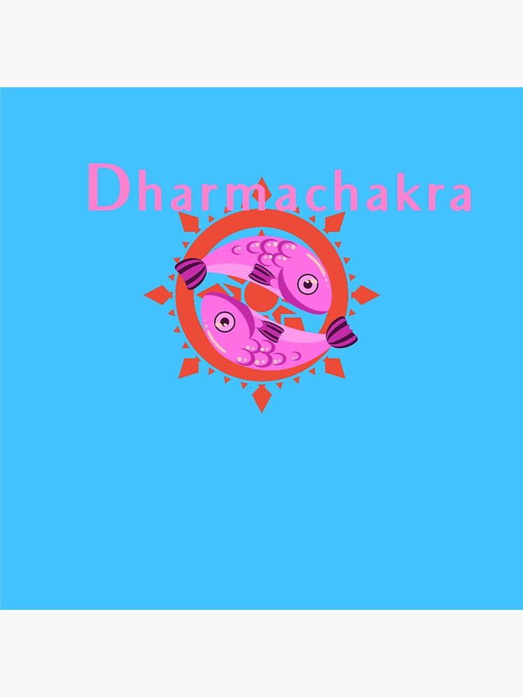 "Dharmachakra design for Redbubble site." Sticker for Sale by ...