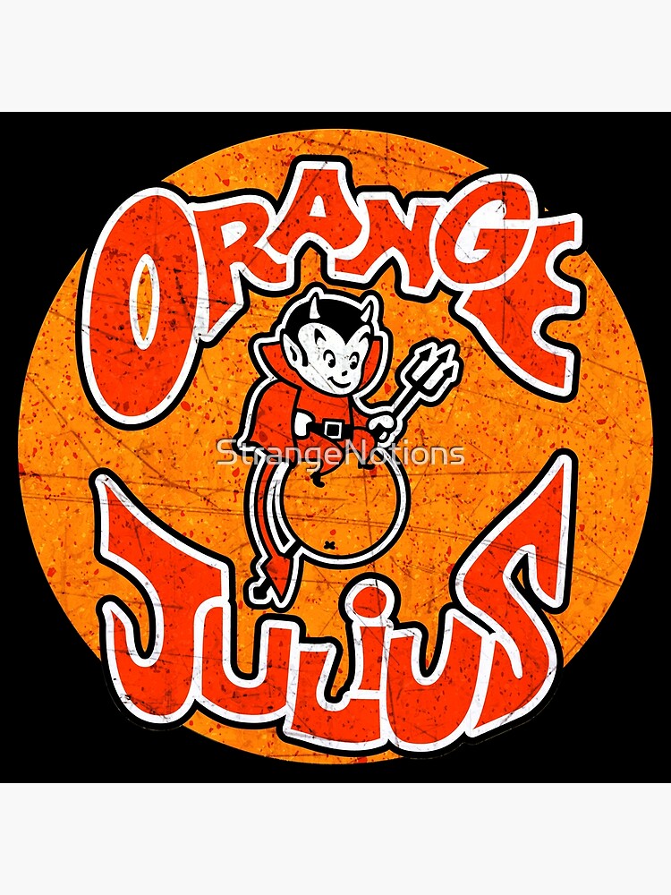 "Defunct 60s-70s Orange Julius Logo with Cute Little Devil" Poster by ...