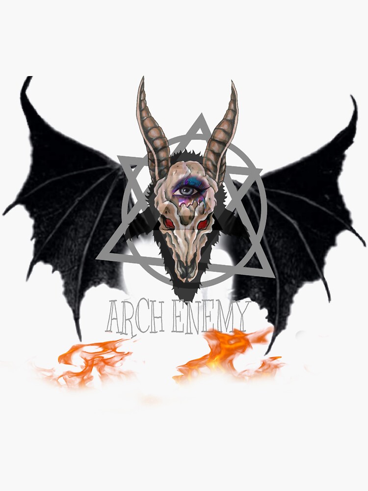 "ARCH ENEMY" Sticker for Sale by Ranikhan | Redbubble