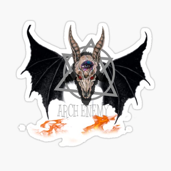 "ARCH ENEMY" Sticker for Sale by Ranikhan | Redbubble