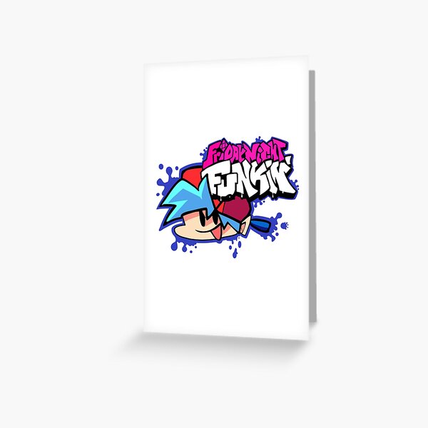 "FNF Boyfriend Test" Greeting Card for Sale by Sticker-Flix | Redbubble